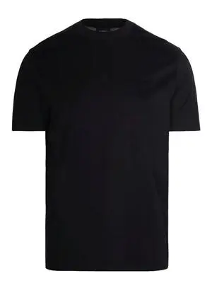 Emporio Armani Logo-embossed T-shirt - Black