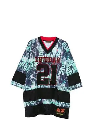 LỰU ĐẠN Ghost Rider Hockey Jersey - Blue