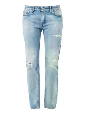 NO44 Straight Fit Distressed Jeans