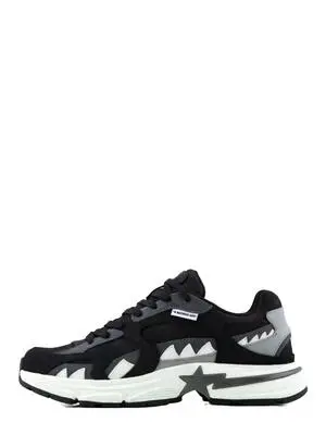 A BATHING APE® Shark Low Top Sneakers - Black