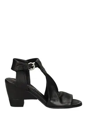 A.S.98 Buckle-strap Open Toe Sandals - Black