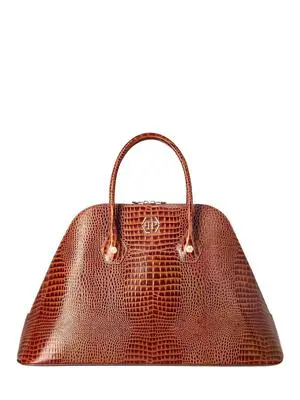 Philipp Plein Majestic Cocco Shiny Shoulder Bag - Brown