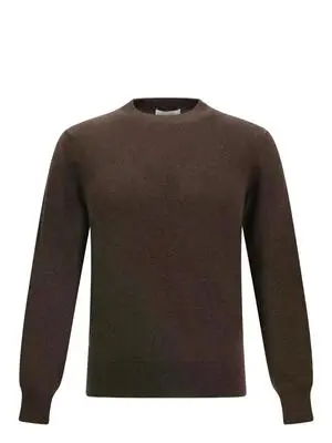 CRUCIANI Crew-neck Long-sleeves Sweater - Brown