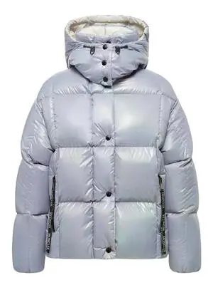 Moncler Hooded Zipped Down Jacket - Blue
