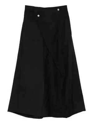 Junya Watanabe Panelled Wool-blend Skirt - Black