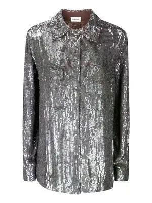 P.a.r.o.s.h Sequinned Shirt - Grey