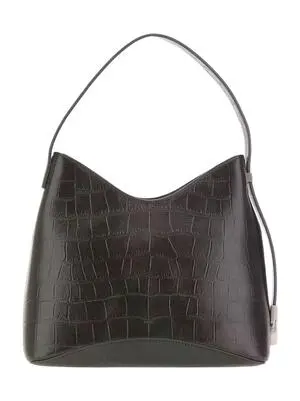 OSOI Crocodile-effect Shoulder Bag - Brown