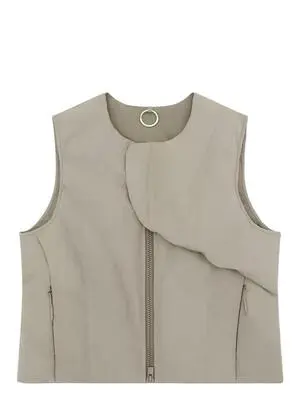 HELIOT EMIL Visus Sleeveless Gilet - Neutrals