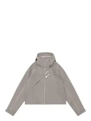HELIOT EMIL Moire Hooded Jacket - Grey