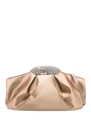 GIUSEPPE ZANOTTI Crystal-embellished Clutch - Neutrals