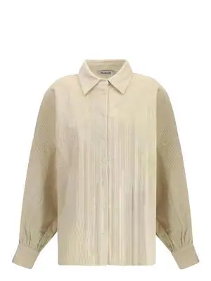 SOSUE Antonia Corduroy Buttoned Shirt - Neutrals