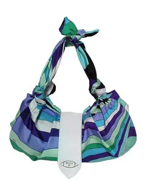 Emilio Pucci Iride-print Knotted Shoulder Bag - Green
