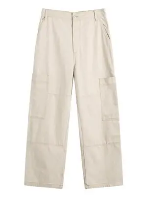 Jacquemus Cotton Cargo Trousers - Light Beige