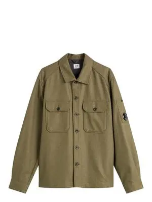 C.P. COMPANY Felt Lens Overshirt - Capers