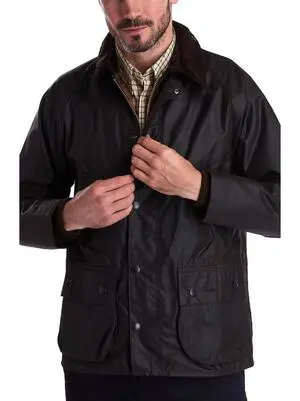 Barbour Bedale Regular-fit Waxed Cotton Jacket - Rustic