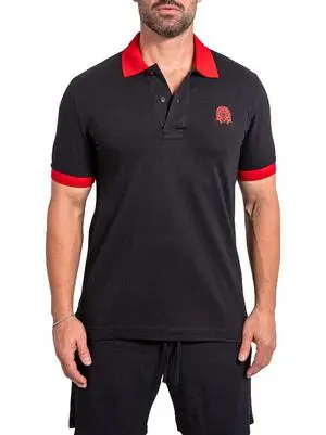 MACEOO Mozartspecktip Stretch Nylon Polo - Black