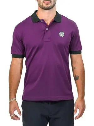 MACEOO Mozartspecktip Stretch Nylon Polo - Violet