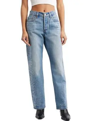LEVI'S 501® '90s Straight Leg Ankle Jeans - Denim Venom