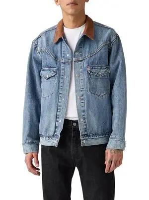 LEVI'S Western Inspired Denim Trucker Jacket - Off To Parris Trucker