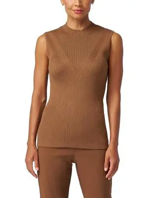 FRANNE GOLDE Modern Ribbed Shell - Camel