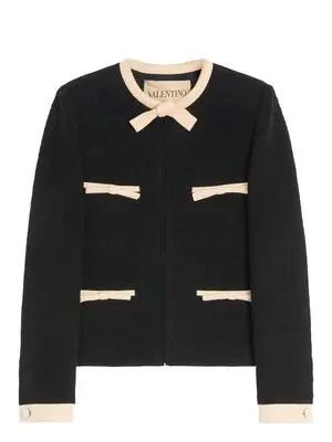 Valentino Garavani Tweed Jacket Black