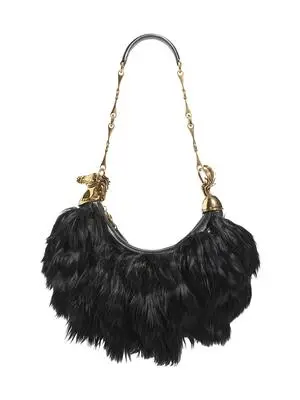 Chloé Feather Shoulder Bag - Black
