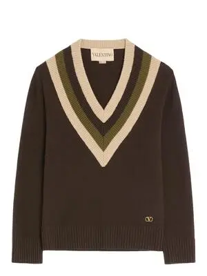 Valentino Garavani Virgin Wool Sweater - Brown