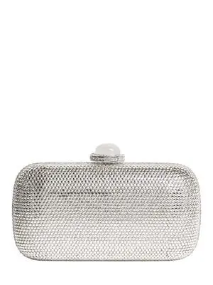 Judith Leiber Embellished Clutch Bag - Silver