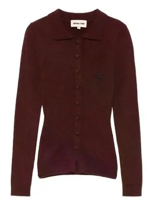 SHUSHU/TONG Button-up Knit Cardigan - Red