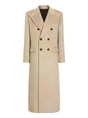 Dolce & Gabbana Peak-lapel Double-breasted Coat - Neutrals