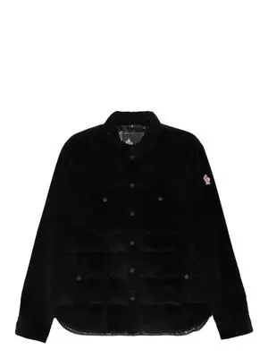 Moncler Gelt Corduroy Down Shirt Jacket - Black