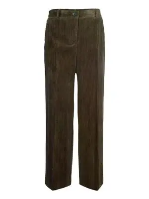 P.a.r.o.s.h Corduroy Straight-leg Trousers - Grey
