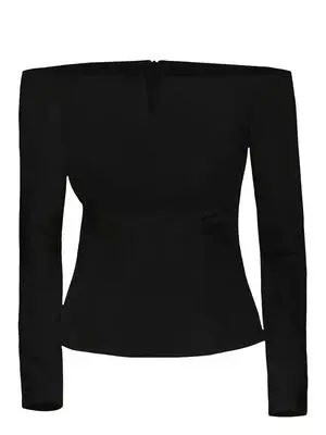 AMALIN Off-shoulder Blouse - Black