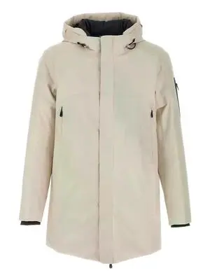 Hugo Boss Drawstring Hooded Parka - Neutrals