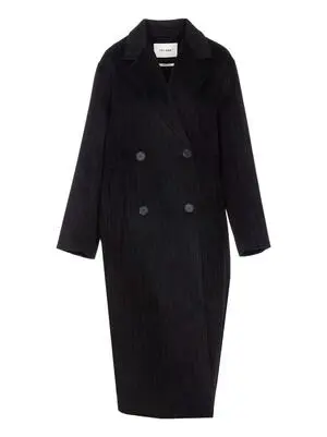 IVY OAK Double-breasted Wool Coat - Blue