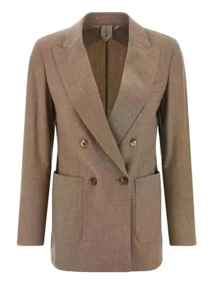 Max Mara Harald Double-Breasted Blazer Neutrals