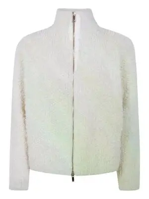 Max Mara Zip-up Cardigan - White