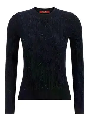 Max Mara Sequin-embellished Sweater - Blue