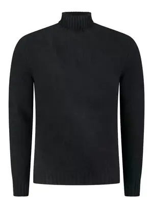 Fedeli Roll-neck Sweater - Black