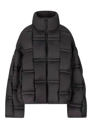 RAXXY Quilted Oversized Coat - Black