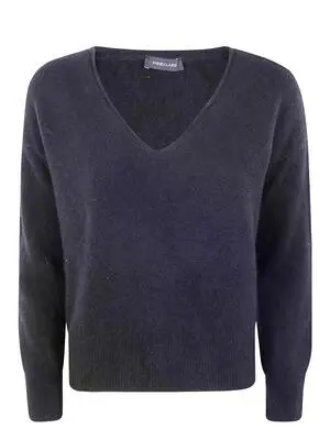 ANNE CLAIRE V-neck Sweater - Black