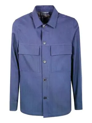 Paul Smith Wool Shirt Jacket - Blue