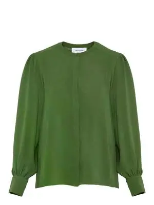 YVES SALOMON Silk Button-Down Shirt