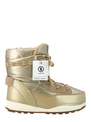 Bogner Lace-up Logo Boots - Neutrals