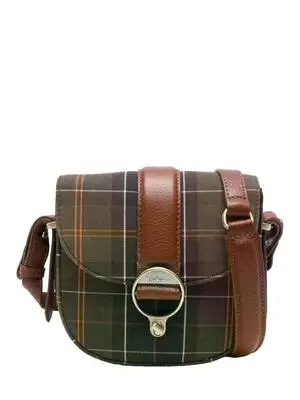 BARBOUR Tartan Pattern Satchel Bag