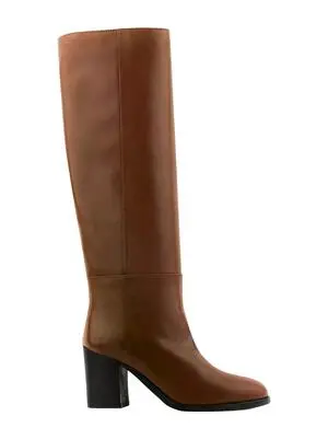 PAUL WARMER 80mm Kate Knee-high Boots - Brown