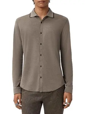 John Varvatos Drewce Button Front Shirt Twig