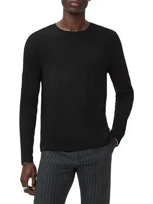 John Varvatos Clemente Long Sleeve Tee - Black