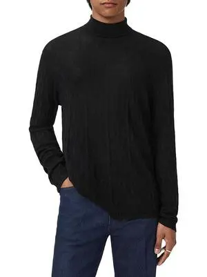 John Varvatos Alistair Turtleneck Sweater - Black