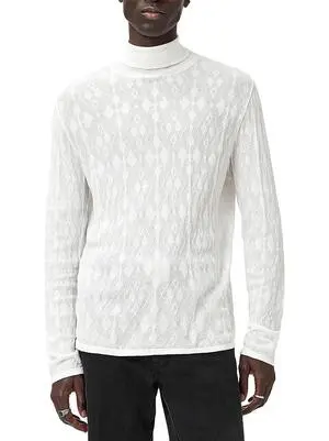 John Varvatos Alistair Turtleneck Sweater - Salt